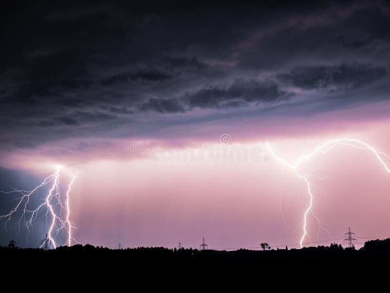 Big Lightning stock image. Image of strike, light, powerful - 85429409