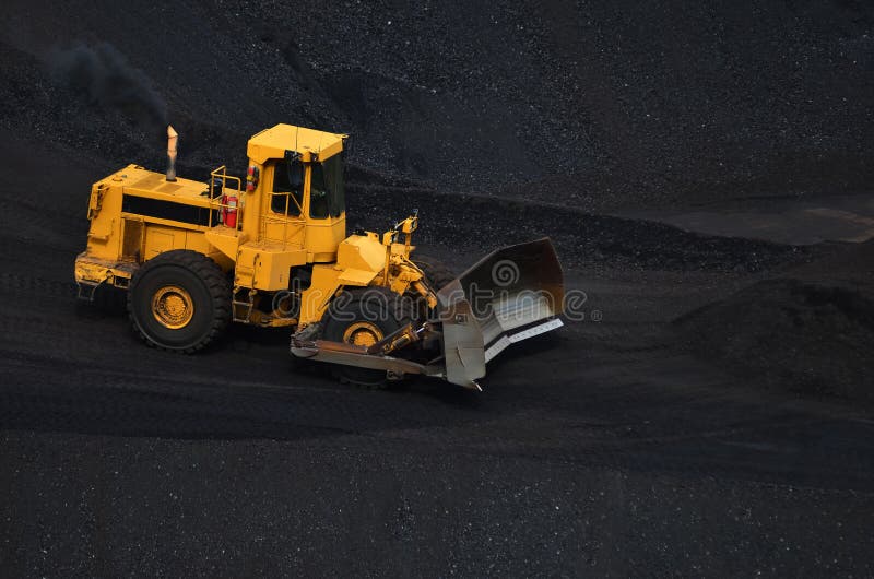 Big Loader on Coal stock photo. Image of electrical, cargo - 20435260