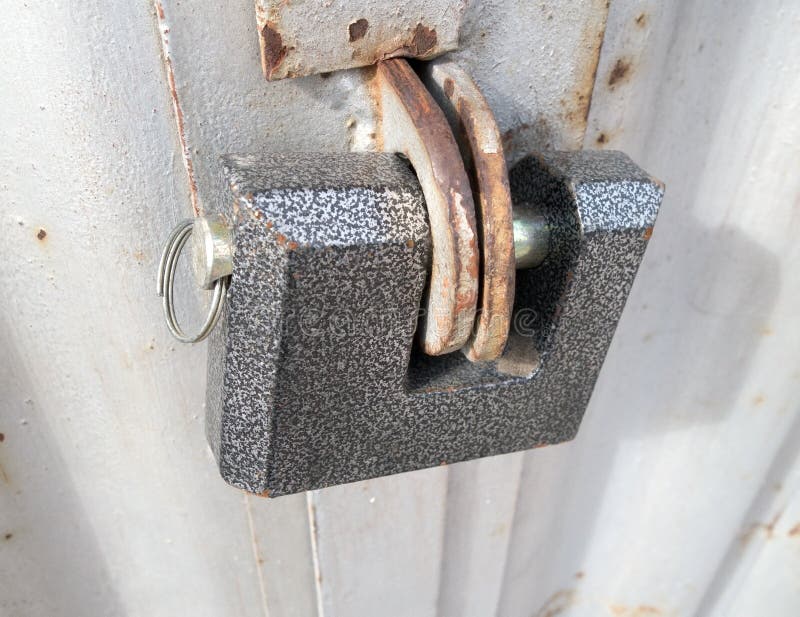 The big lock stock image. Image of exit, door, home, gate - 66599091