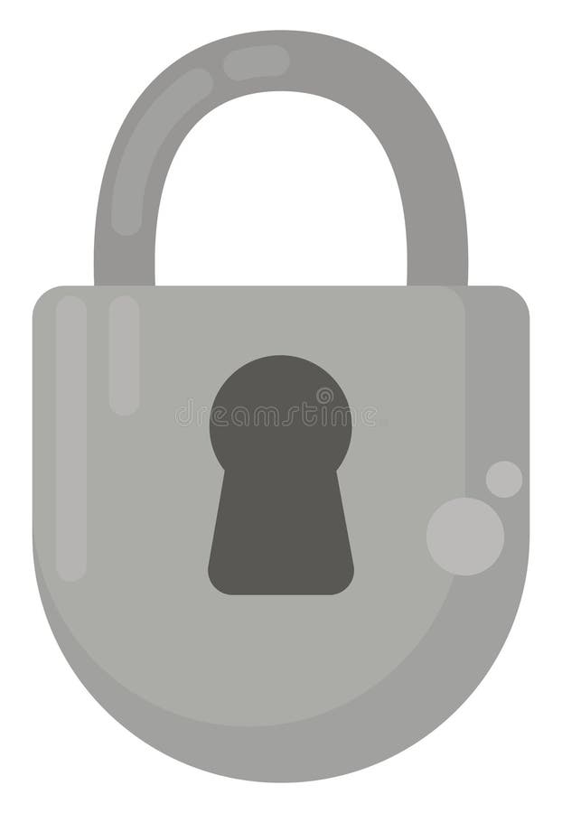 Big Lock, Illustration, Vector Stock Vector - Illustration of vector ...