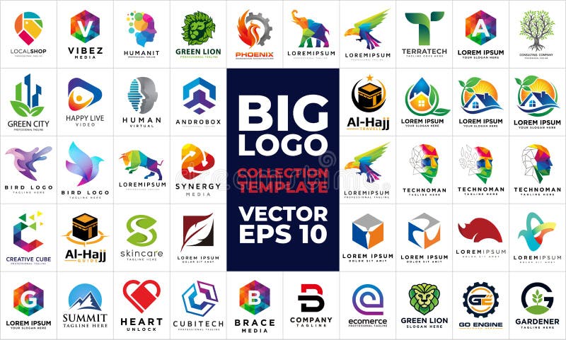Big Logo Inspiration Collection Template Vector Stock Vector ...