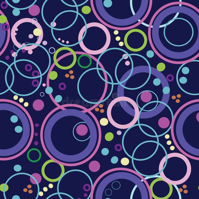 Big Loops on Blue Background Seamless Vector Repeat Pattern Stock ...