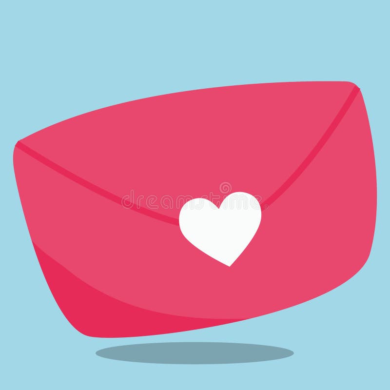 Big love pink envelope 02 stock vector. Illustration of vector - 198983602