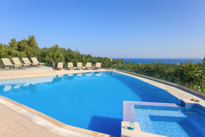 Big luxury pool stock photo. Image of zante, nature, village - 49227434