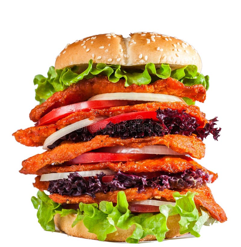 Big Mac Burger in Front of a Pure White Background Stock Photo - Image ...