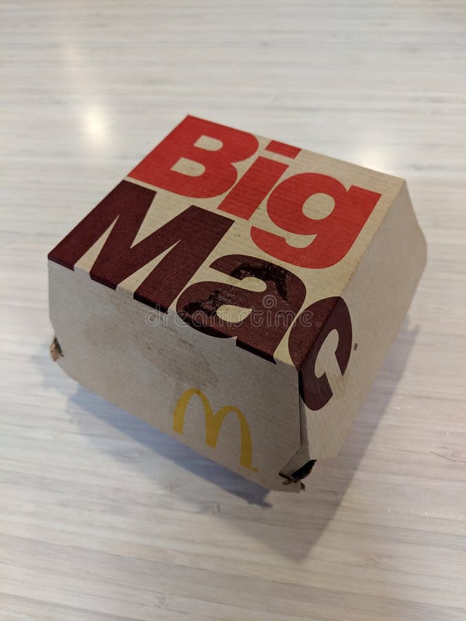 Big Mac Hamburger Box editorial stock image. Image of lunch - 192236039