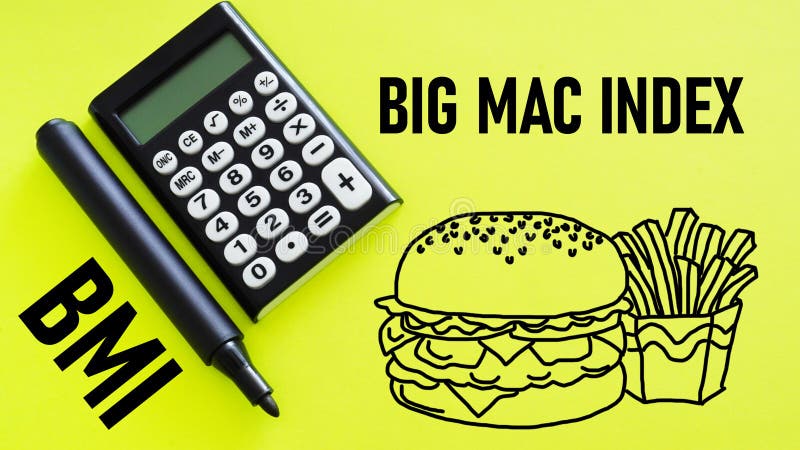 Big Mac Index BMI is Shown Using the Text Editorial Photography - Image ...