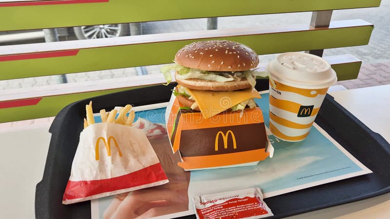 Big Mac menu in Mcdonalds. stock footage. Video of menu - 342461892