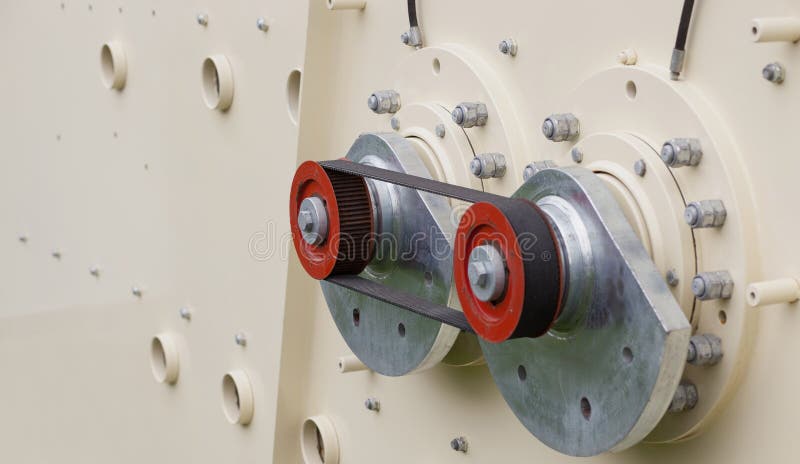 Big Machine Mechanism Detail- Serrated Wheel System. Stock Image ...