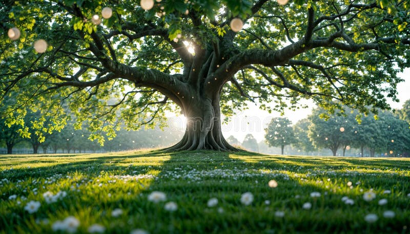 Big magic tree stock illustration. Illustration of dream - 345466237