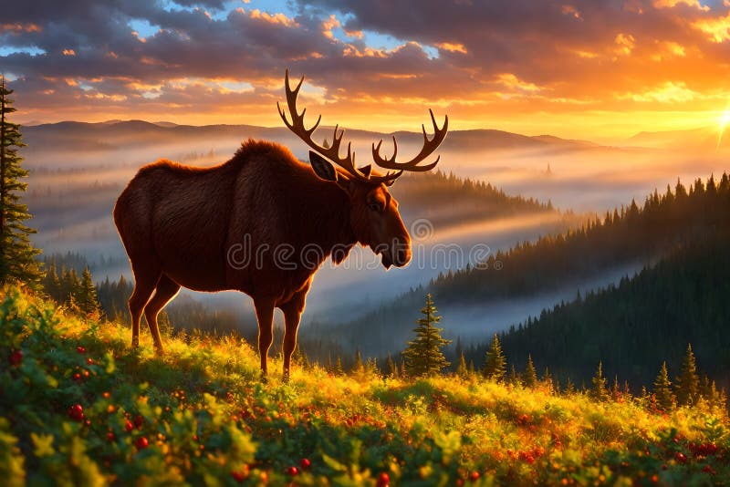 Scandinavia Sunset Stock Illustrations – 1,028 Scandinavia Sunset Stock ...