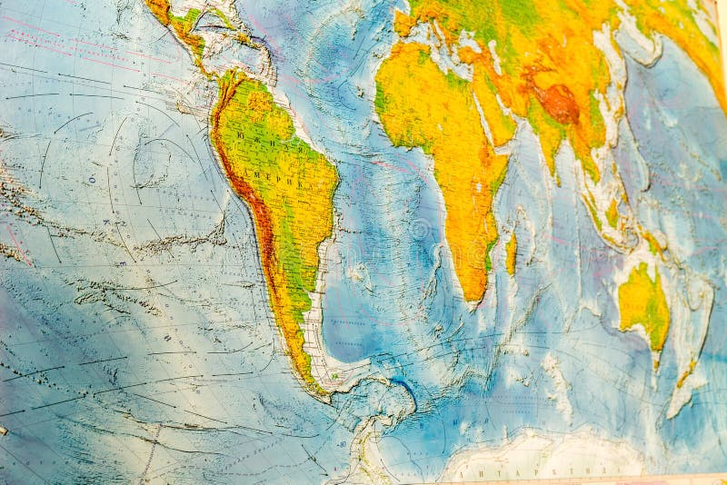 Big map of the world stock illustration. Illustration of atlas - 70731697