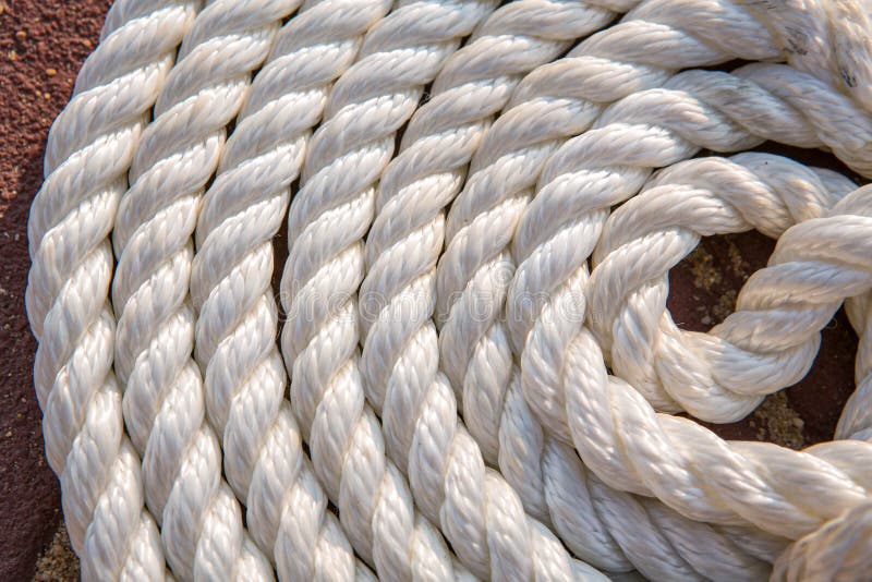 Big Marine Sea Ropes in Heap Stock Image - Image of close, retro: 43619943