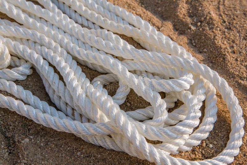 Big Marine Sea Ropes In Heap Stock Image - Image of rope, ship: 43619943