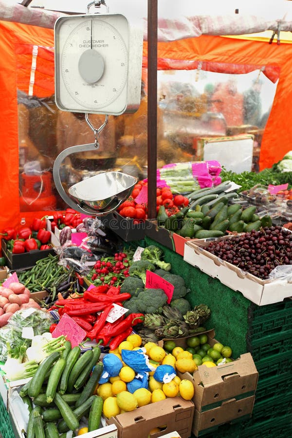 Big market stall stock photo. Image of peppers, fresh - 37267798