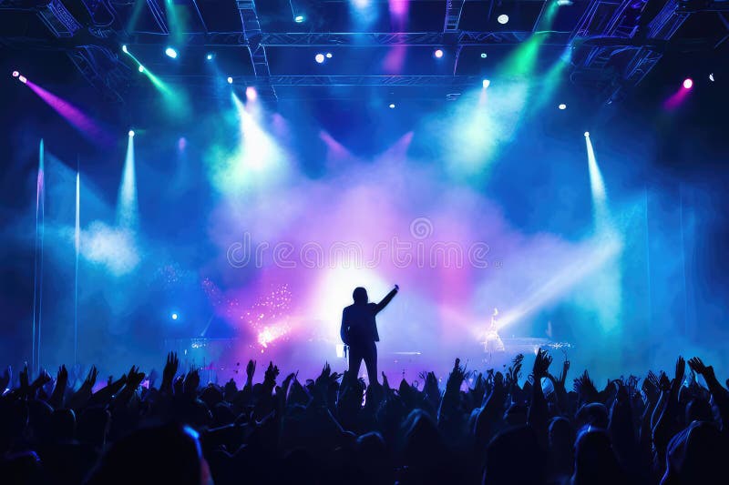 A big mass event. Concert stock photo. Image of musician - 327770094