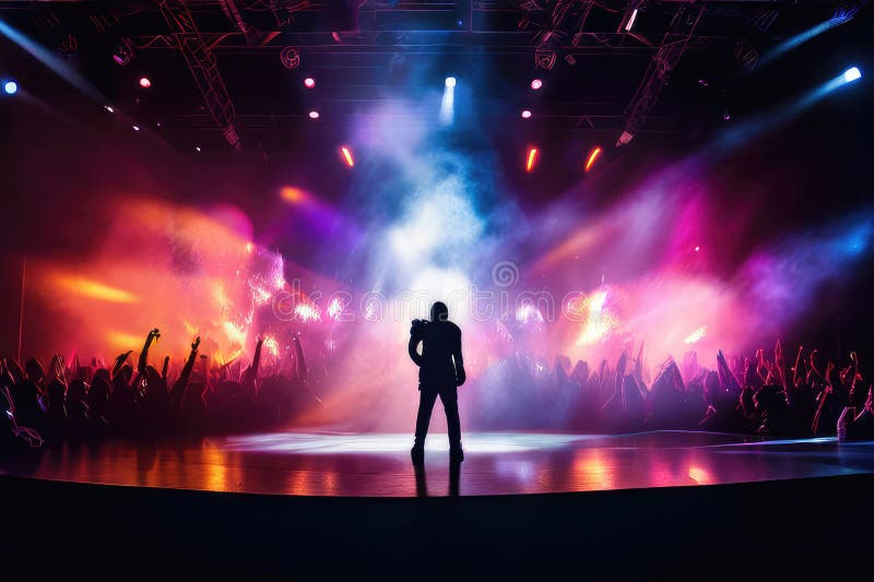 A big mass event. Concert stock image. Image of people - 327770101