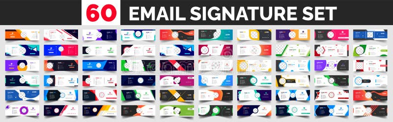Big Mega Set of 60 Collection Email Signatures Bundle Mega Collection ...