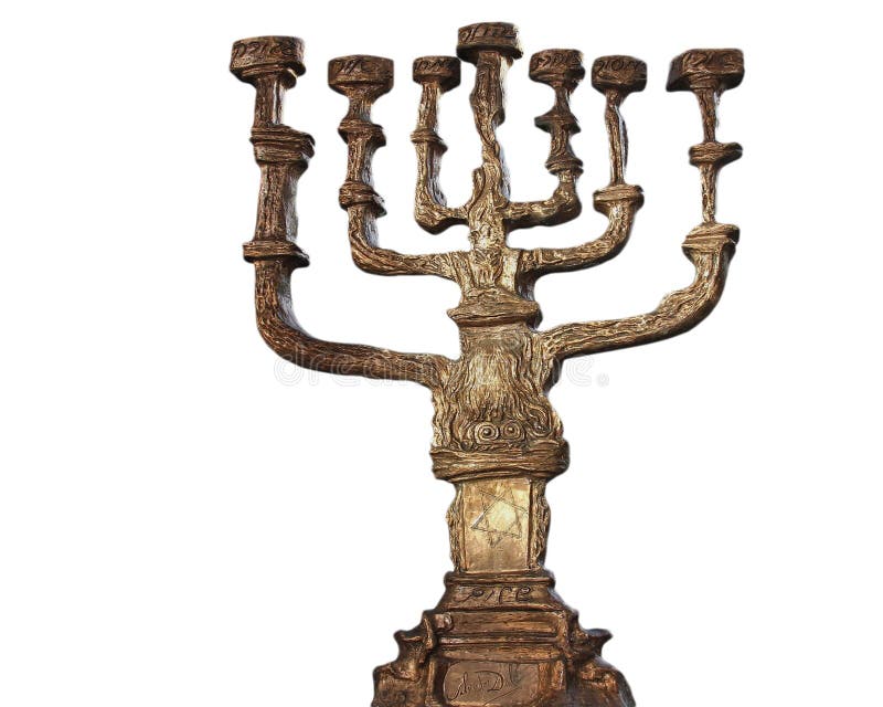 Menorah. Jewish Hanukkah Candle Holder Stock Image - Image of hannukah ...