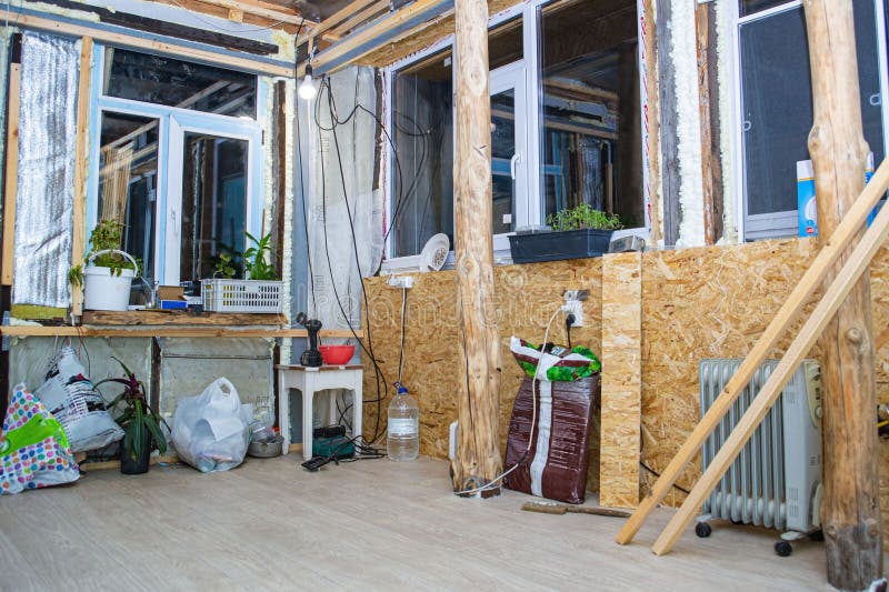 Big Mess in an Over Stuffed Suburban Garage Stock Photo - Image of ...