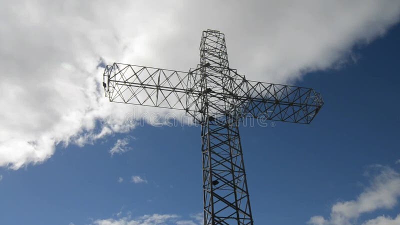 Big Metal Cross in Kamianets-Podilskyi City, Western Ukraine Stock ...