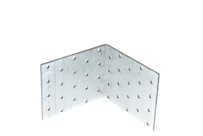 Big Metal 90 Degree Angle Fixating Bracket, Isolated on White ...
