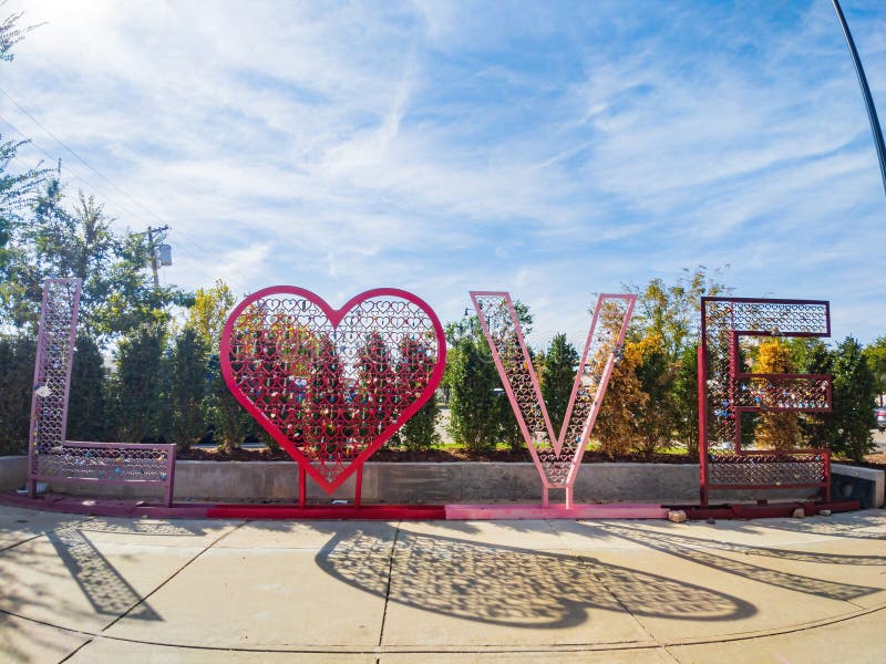 LOVE Sign Near Covington, Virginia Editorial Stock Image - Image of ...