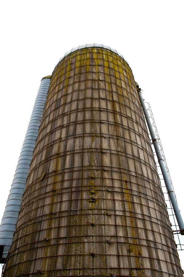 Big Metallic Silo for Storage Stock Image - Image of metal, industry ...
