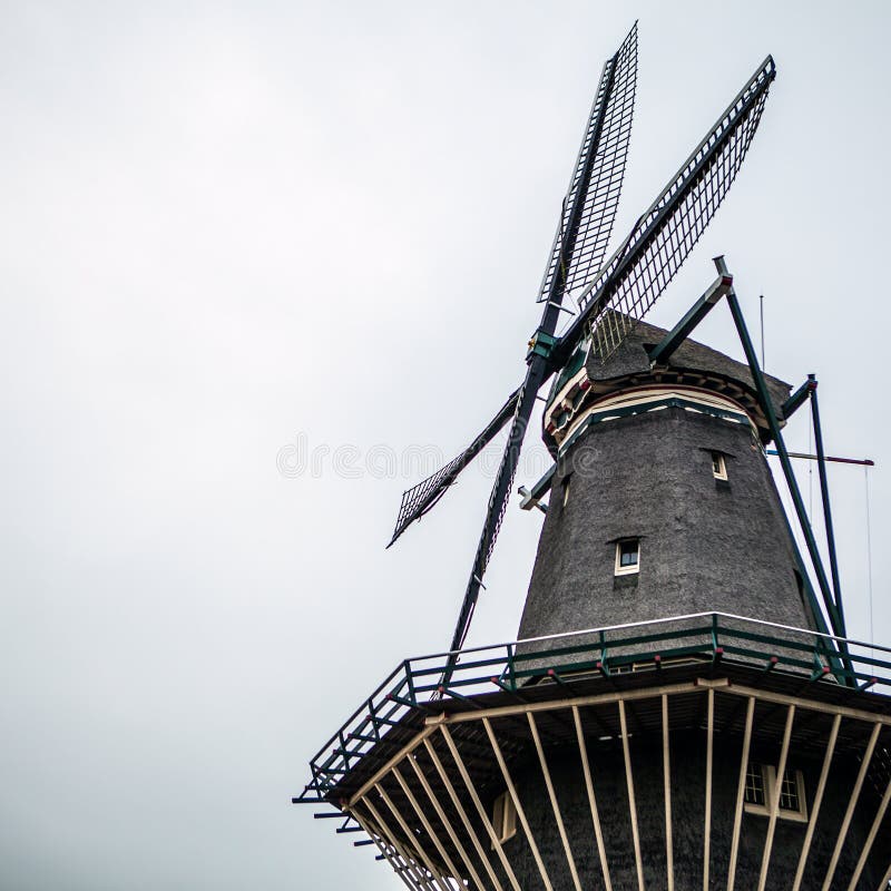 Big mill. Amsterdam stock photo. Image of power, agriculture - 69498776