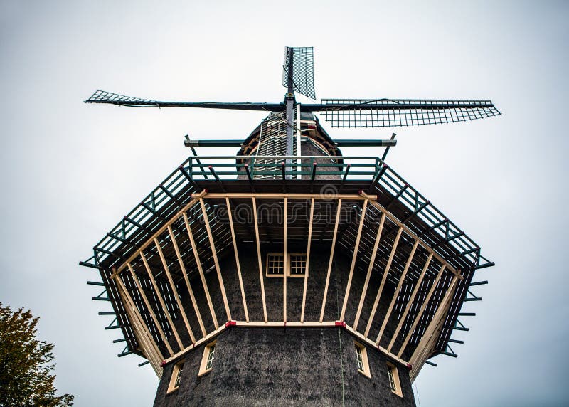 Big mill. Amsterdam stock photo. Image of destination - 69498850