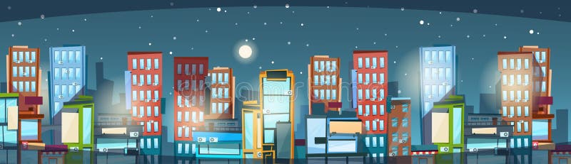 Big Modern City View Cityscape Skyline Banner with Copy Space Stock ...