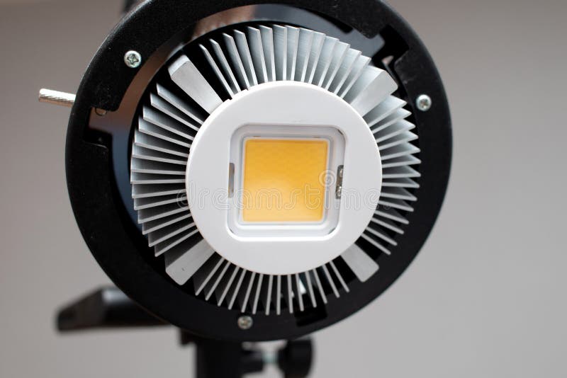 Big Modern LED of Head LED Video Light Stock Photo - Image of digital ...