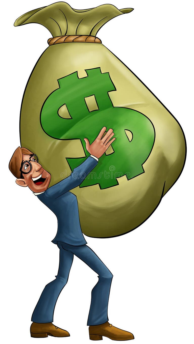 Big Money Bag Stock Illustrations – 5,367 Big Money Bag Stock ...