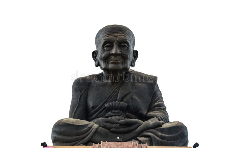 Big Monk Buddha Sculpture Thailand Stock Image - Image of architecture ...