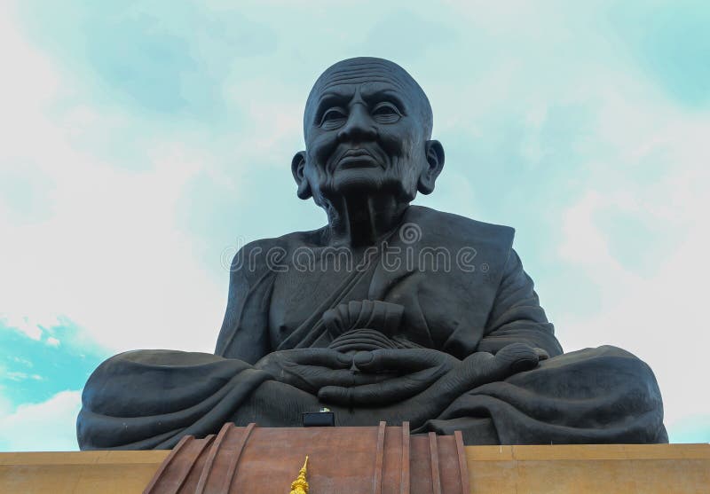 Big monk statue stock photo. Image of calm, religion - 37952988