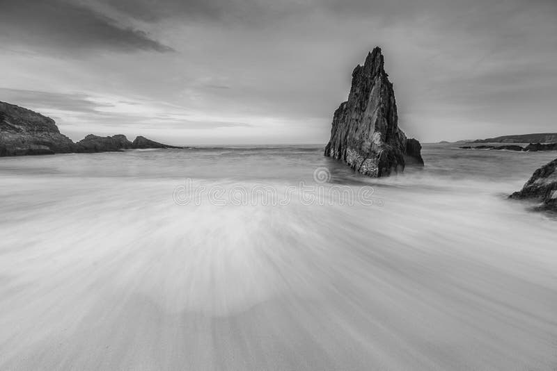 The big monolith! stock photo. Image of shore, ocean - 105461830