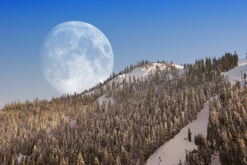 Moonrise Over the Cimmarons Stock Photo - Image of nature, colorado: 154124