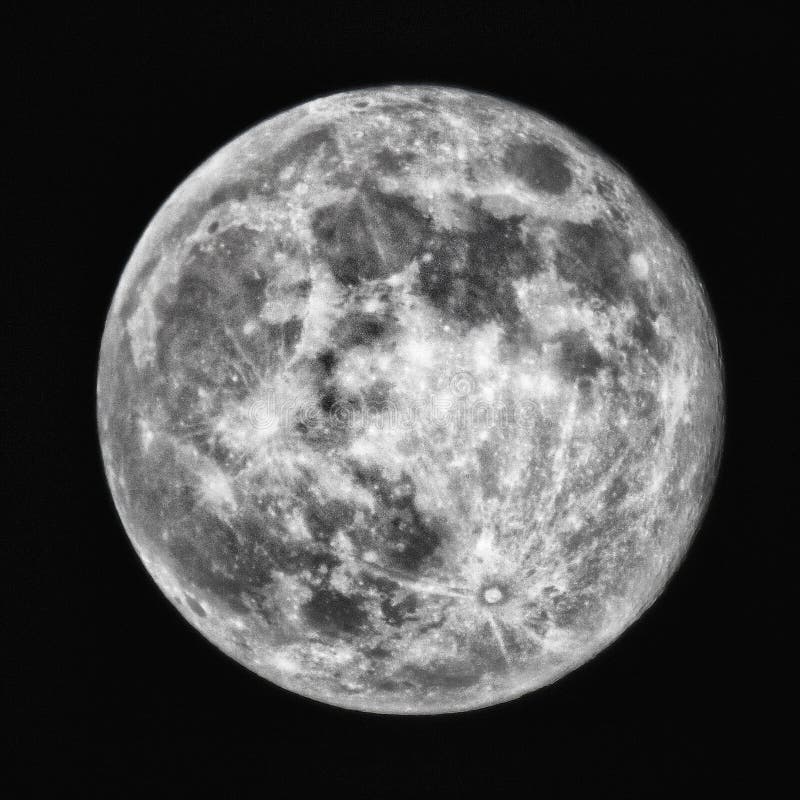 Big moon stock image. Image of moon, white, night, galaxy - 182266771