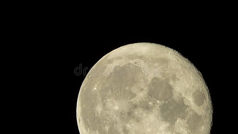 Big Moon Full Moon in the Night Sky Stock Video - Video of full, crater ...