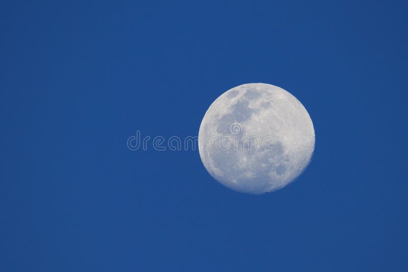 Big Moon in a Night Blue Sky Stock Photo - Image of full, lunar: 55577724
