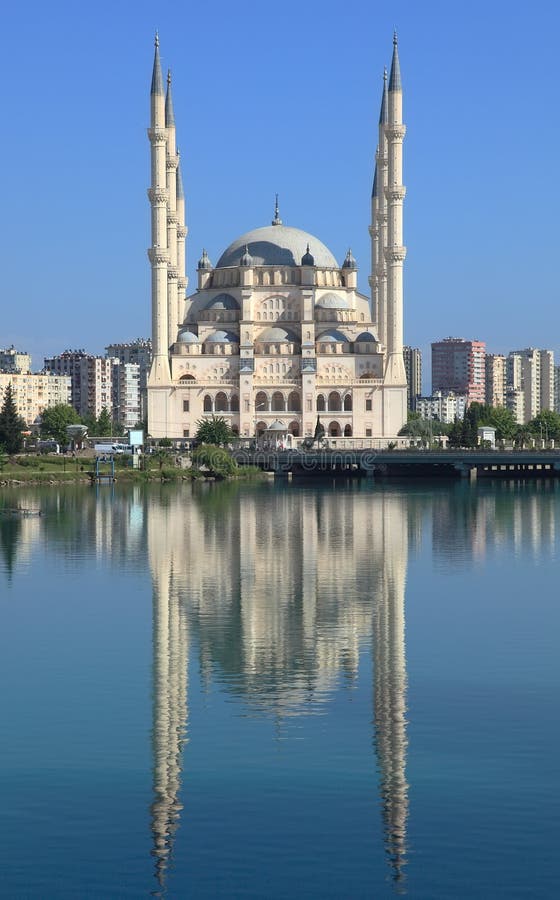 Big Mosque stock photo. Image of minaret, merkez, built - 29596374