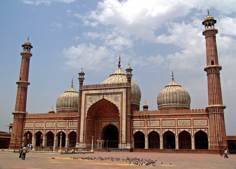The big Mosque Delhi editorial stock photo. Image of india - 32337698