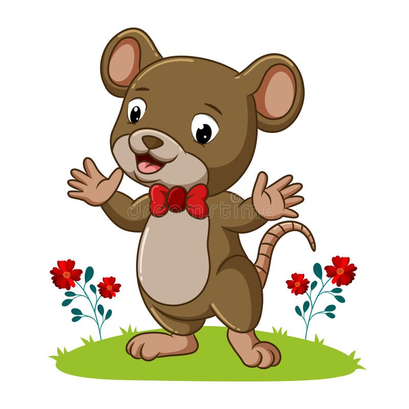 The Cute Mouse is Praying on the Yenpao Jar Stock Vector - Illustration ...