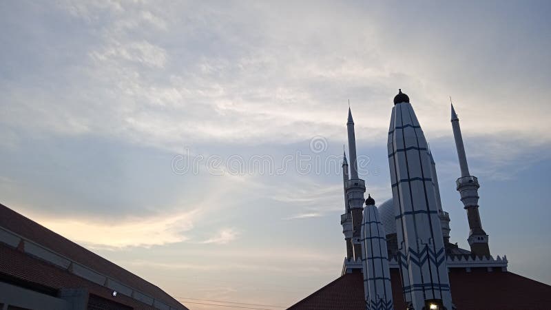 A Big Mosque in Central Java Stock Image - Image of city, central ...