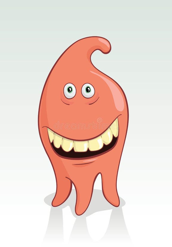 Big mouthed monster stock vector. Illustration of pink - 25097001