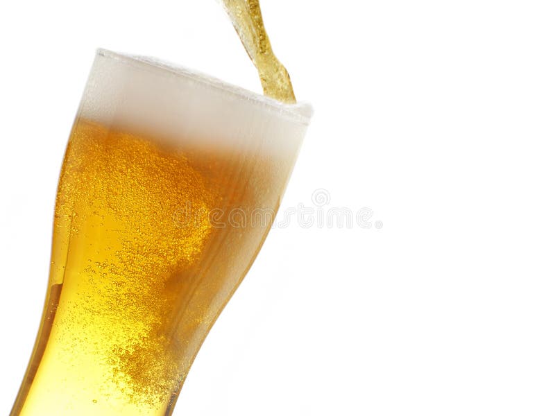 Beer Overflowing stock image. Image of full, head, alcohol - 157797