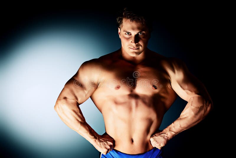 Big muscles stock photo. Image of care, active, black - 31416964