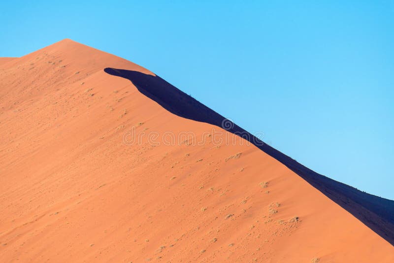 Big Natural Duna in the Sunny Desert on the Blue Sky Background, Hot ...