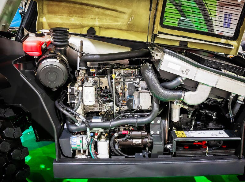 The big new engine stock photo. Image of heavy, hood - 131969616