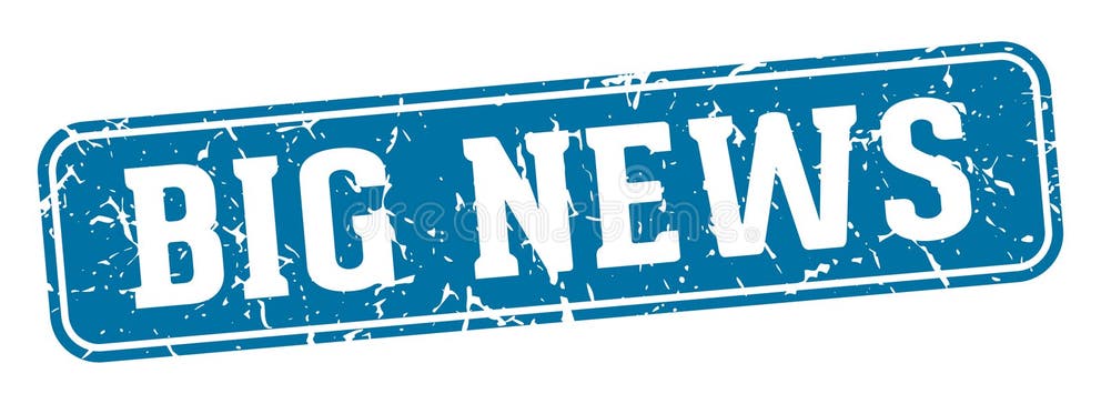 Big News Rectangular Sign. Big News Stamp Stock Vector - Illustration ...